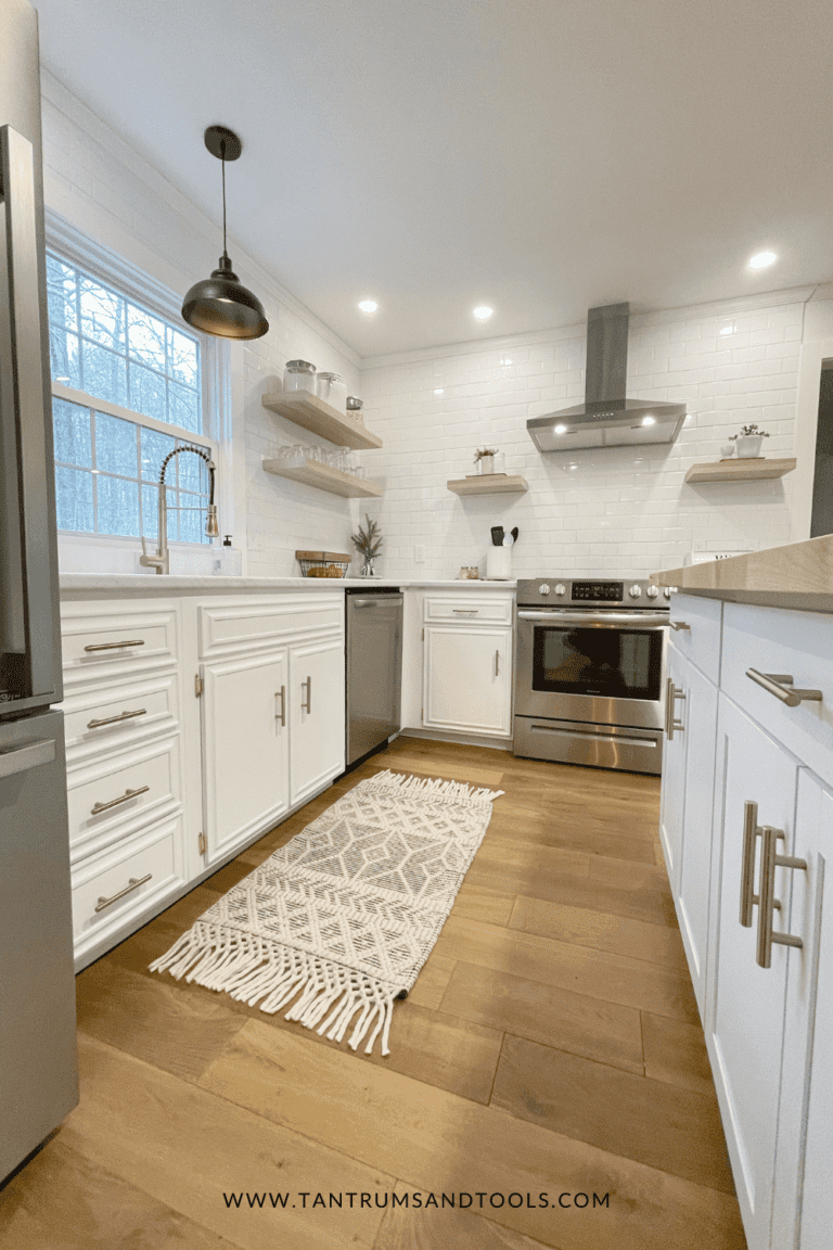 Find Your Most Ideal Floating Shelf Height Above the Counter