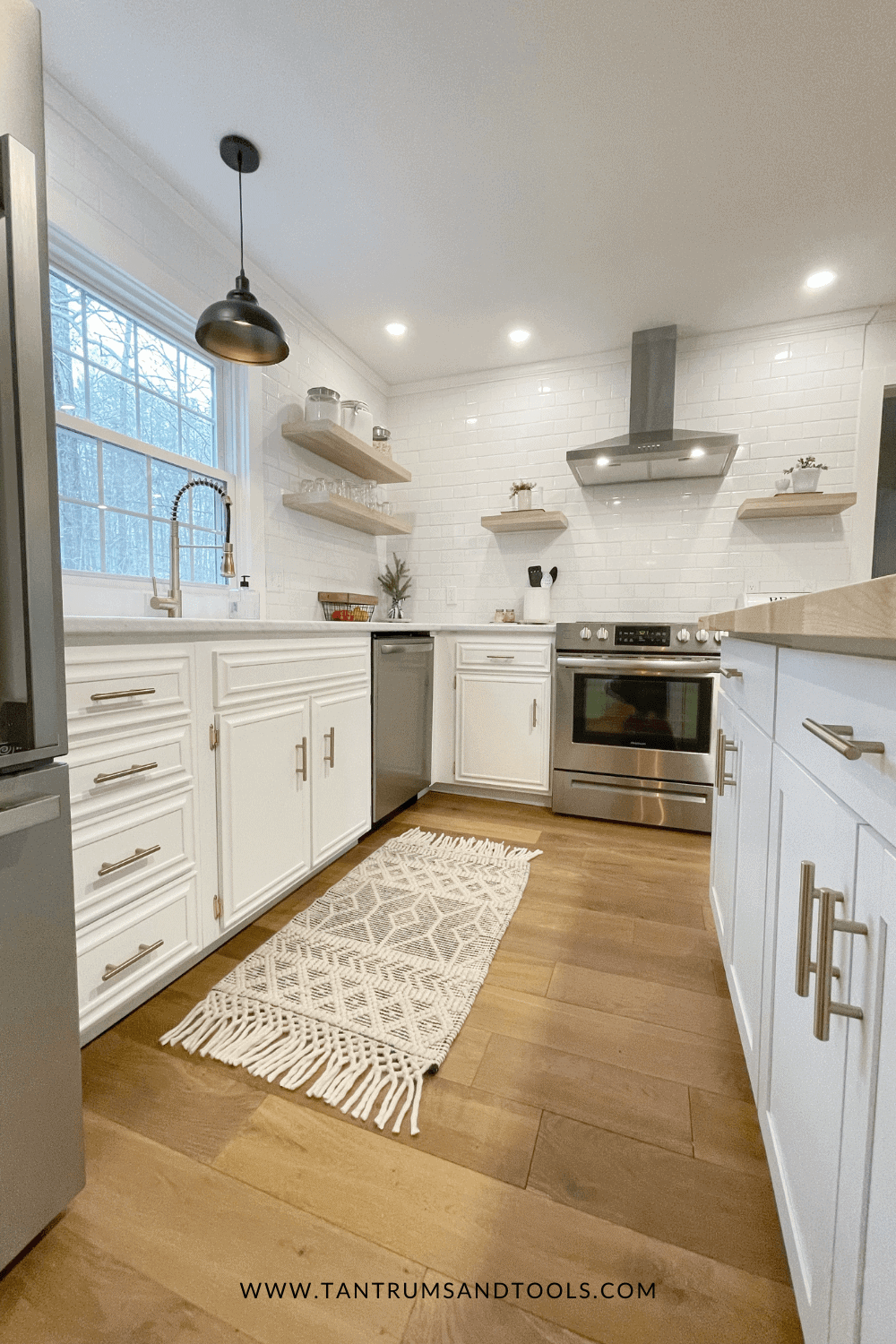 Find Your Most Ideal Floating Shelf Height Above the Counter
