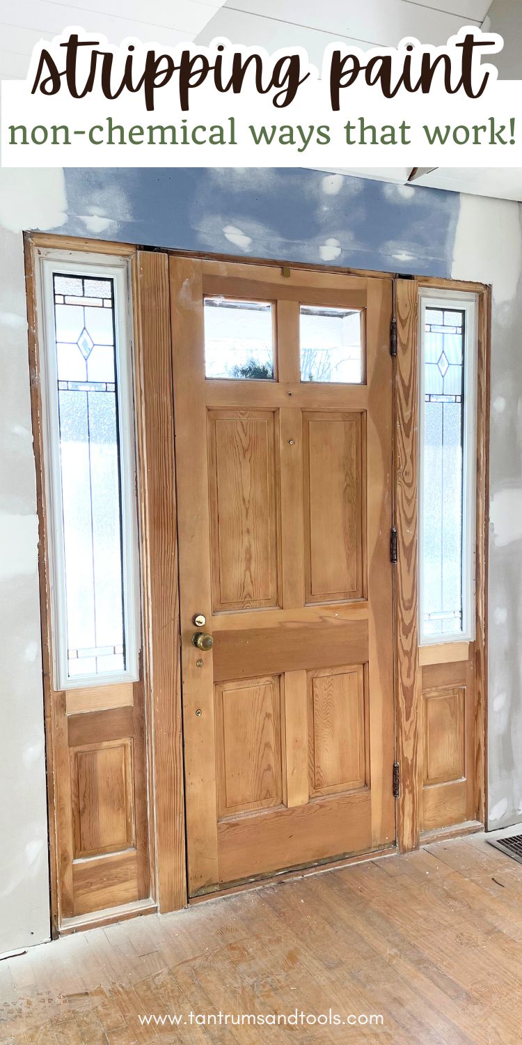 No Chemical Way To Easily Strip Old Paint From A Wood Door