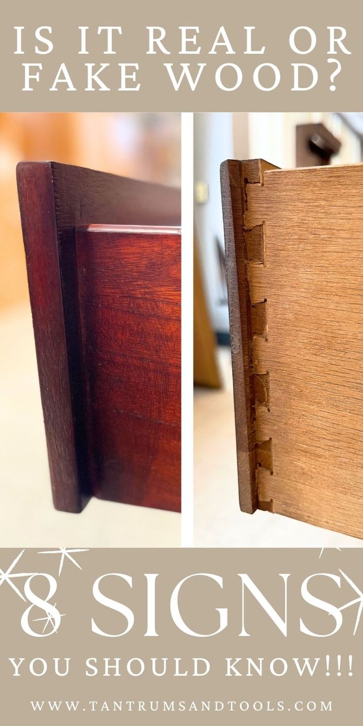 How to Know if Furniture is Real Wood or Veneer Wood Panel