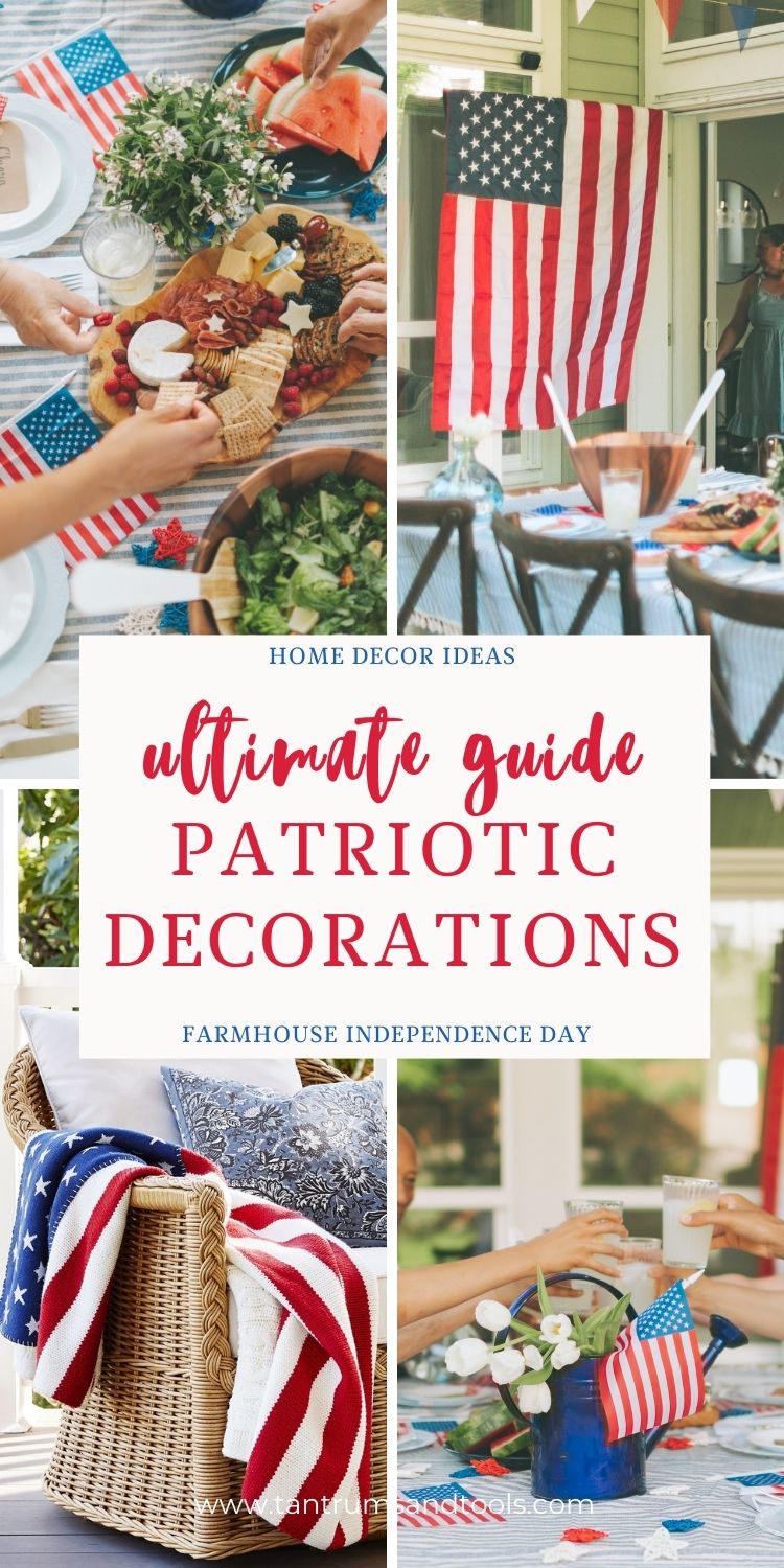 Patriotic Decorations for a Farmhouse Style Independence Day